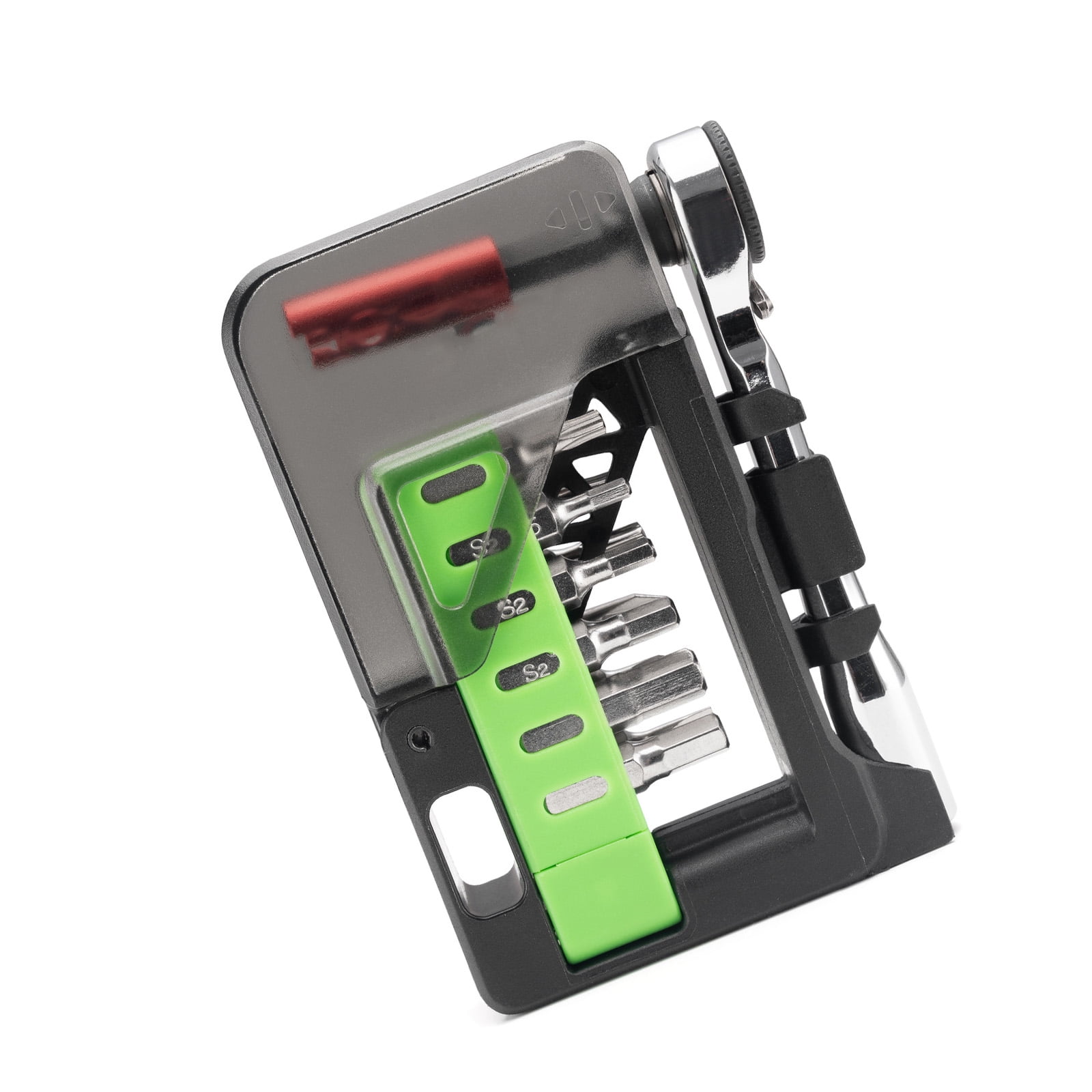 Portable 12 in 1 Small Ratchets Wrench Road Bike Tire Maintenance Tool Alloys Bit Extension Rod ...