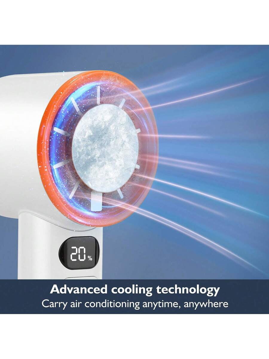 Portable 120 Speeds Control Handheld Fan For Women With Digital Display ...