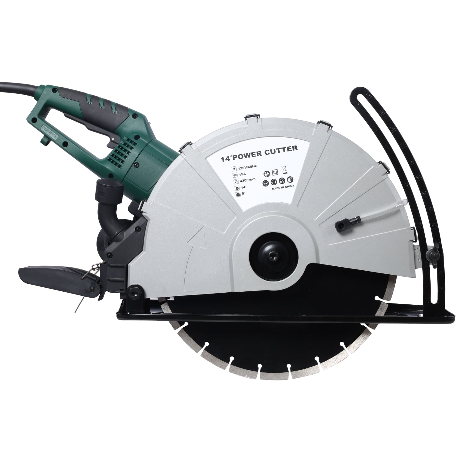 Portable 14” Wet/Dry Electric Corded Circular Concrete Saw/Power Angle ...