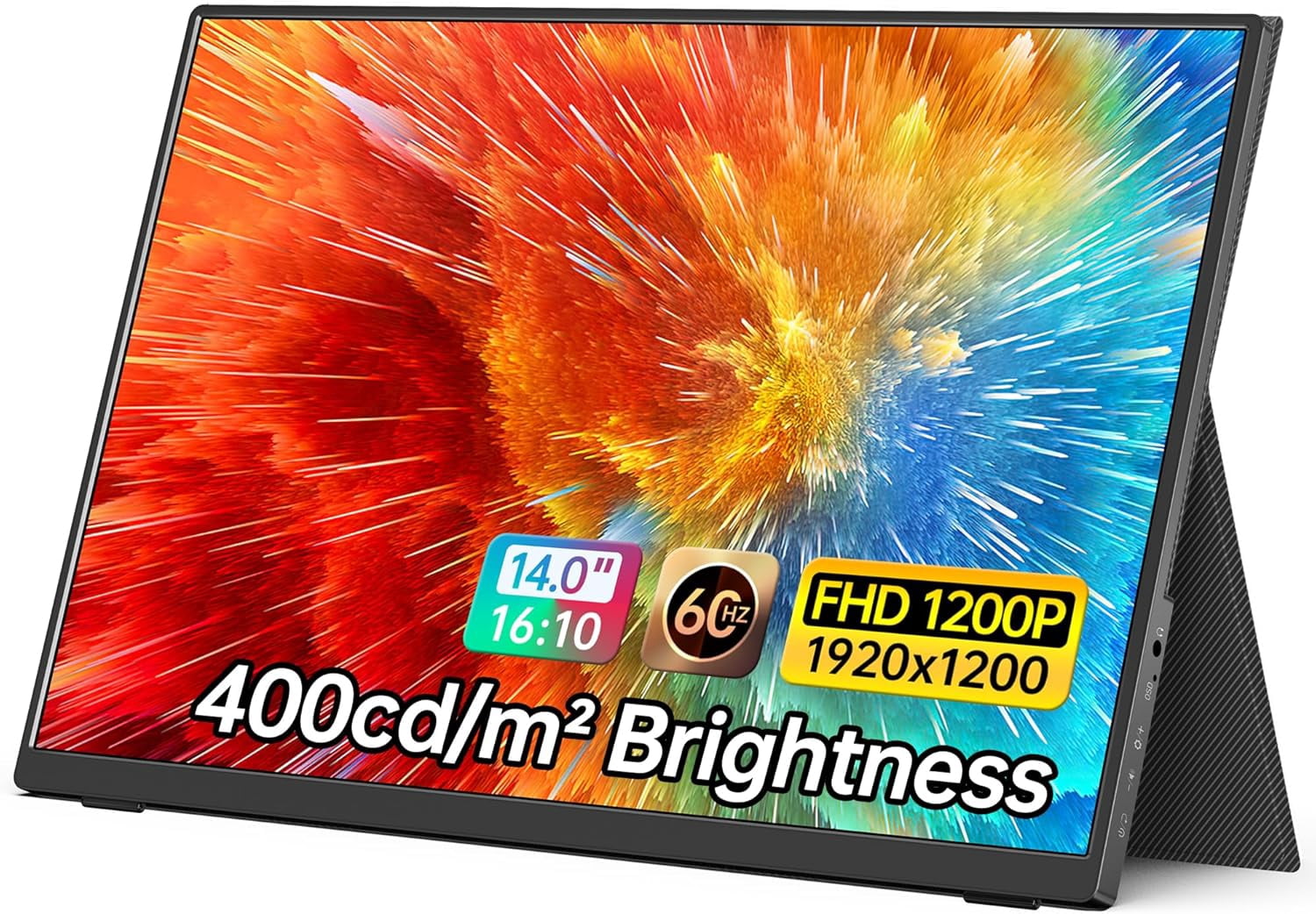 Portable 14 inch FHD 1920 * 1200P C -Slim IPS Travel Display w/Speakers ...