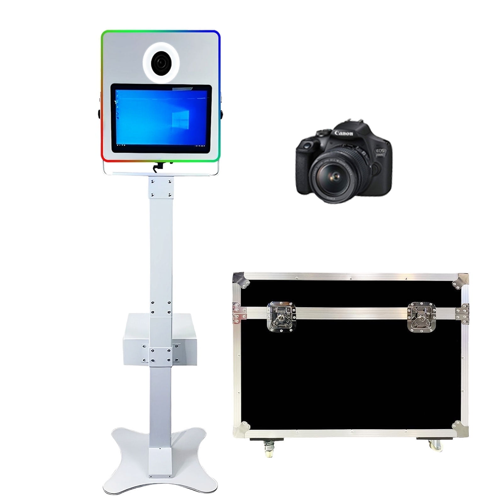 WideMeet Portable 15.6in Touch Screen DSLR Photobooth Machine with ...