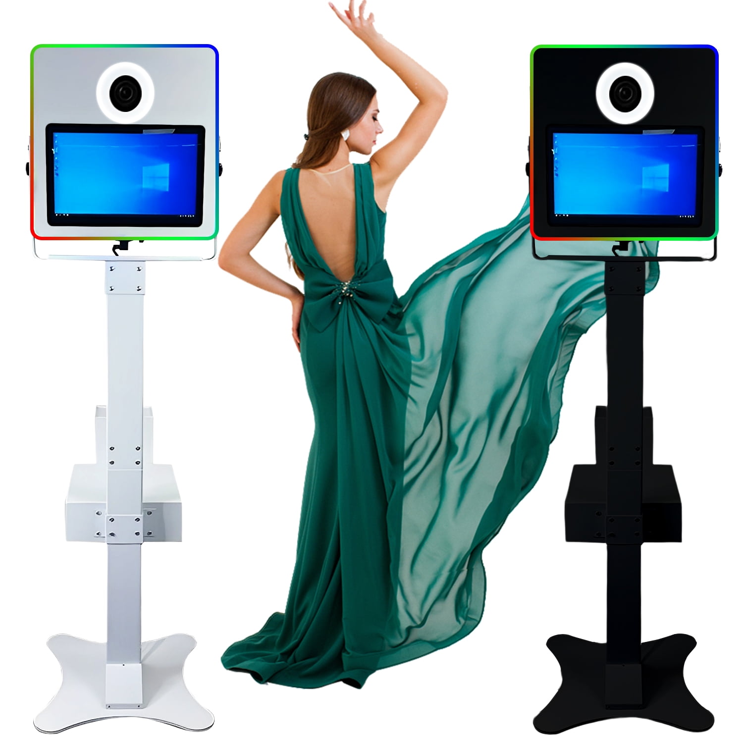 Portable 15.6 Inch DSLR Photo Booth Machine Touch Screen Camera ...