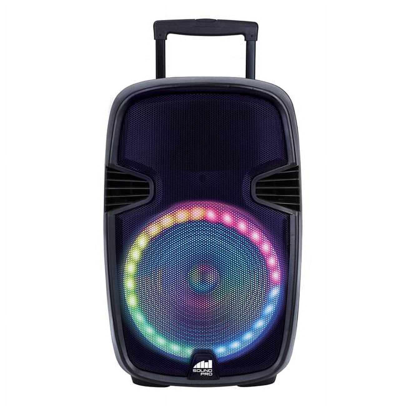Portable 15' Bluetooth Party Speaker with Circular Multi-Color Disco ...