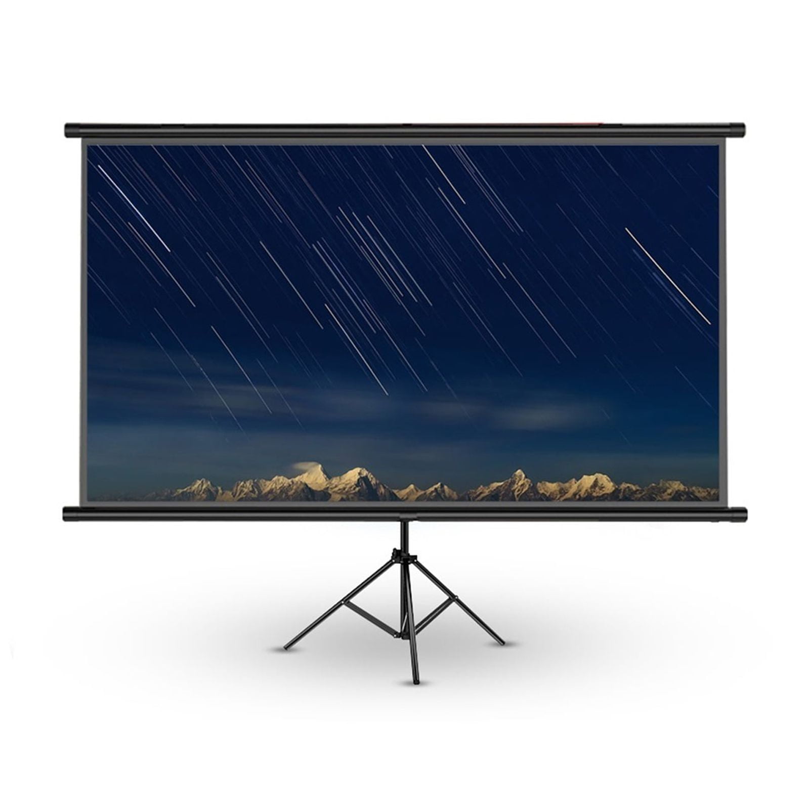 Portable 16:9 Projector 72 84 100 Inches White Projection Screen Edging ...