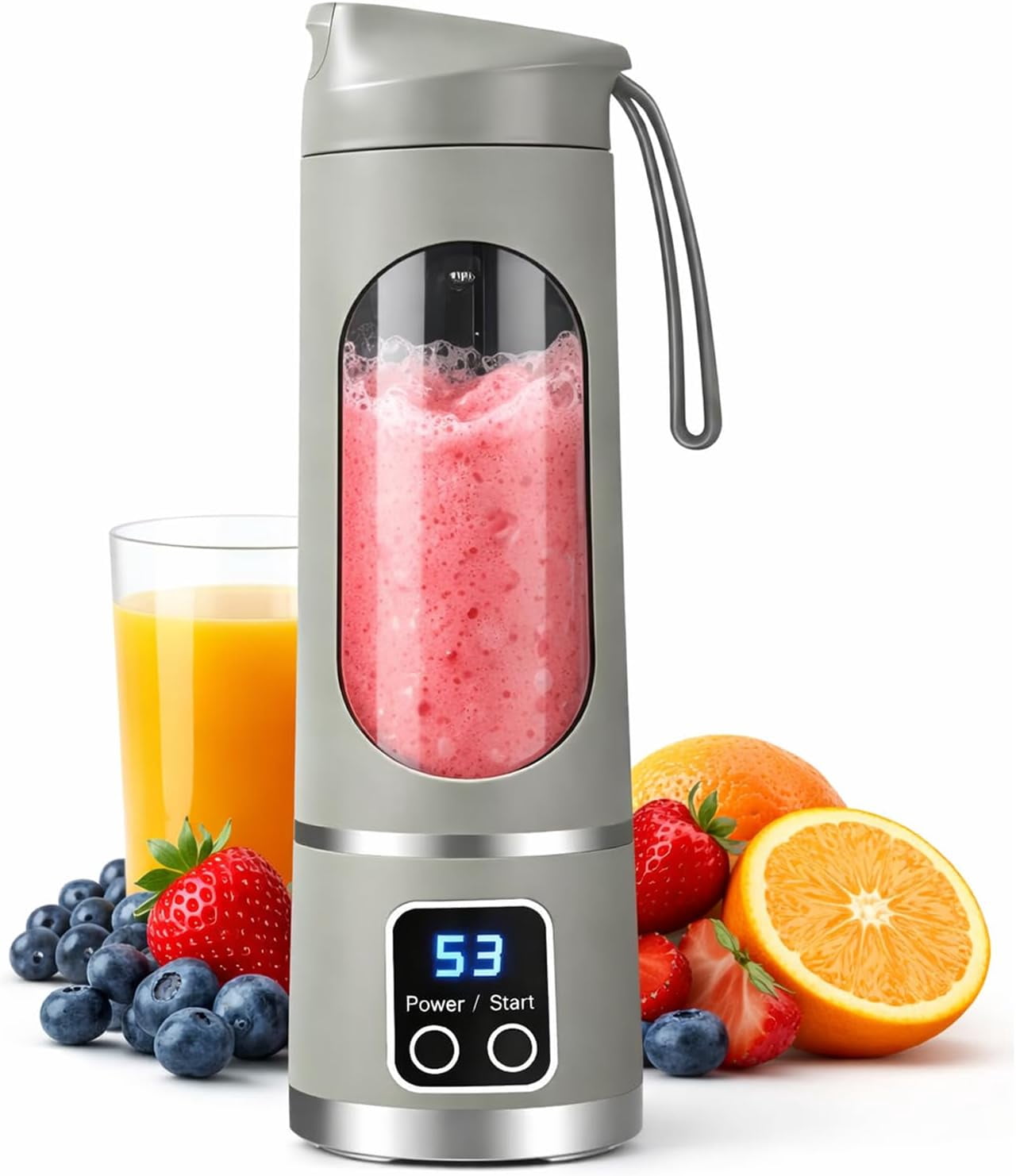 Portable 16oz Wireless Juicer, USB Rechargeable Electric,Personal Mini ...