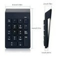 Portable 18 Key Mini 2 4g Wireless Numeric Keypad Vintage Square