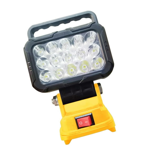 Portable 18V LED Flood Light with Low USB Ports for Camping Trips and ...