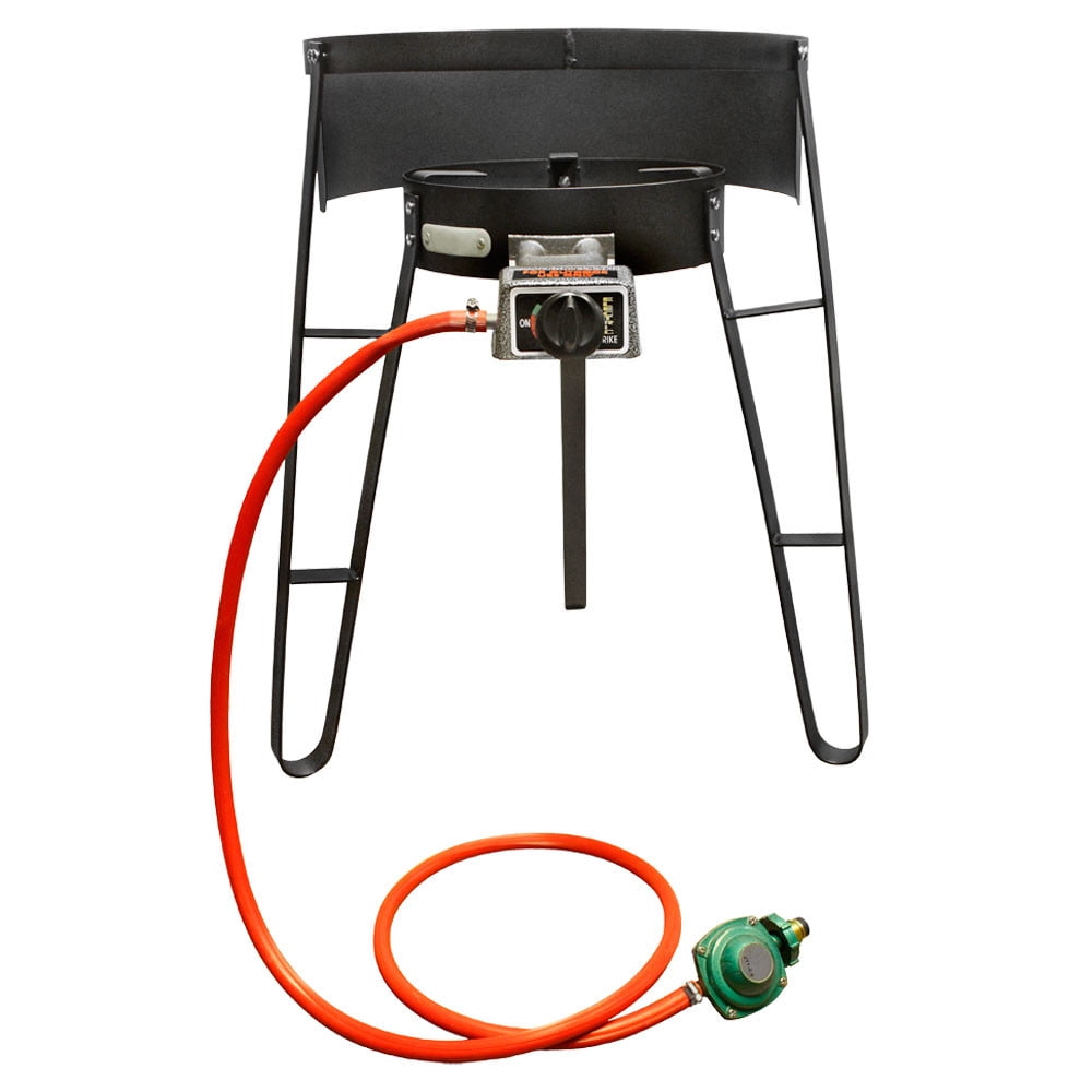 Portable 19" Round Circular Burner Stove Propane Gas BBQ Camping Deep ...