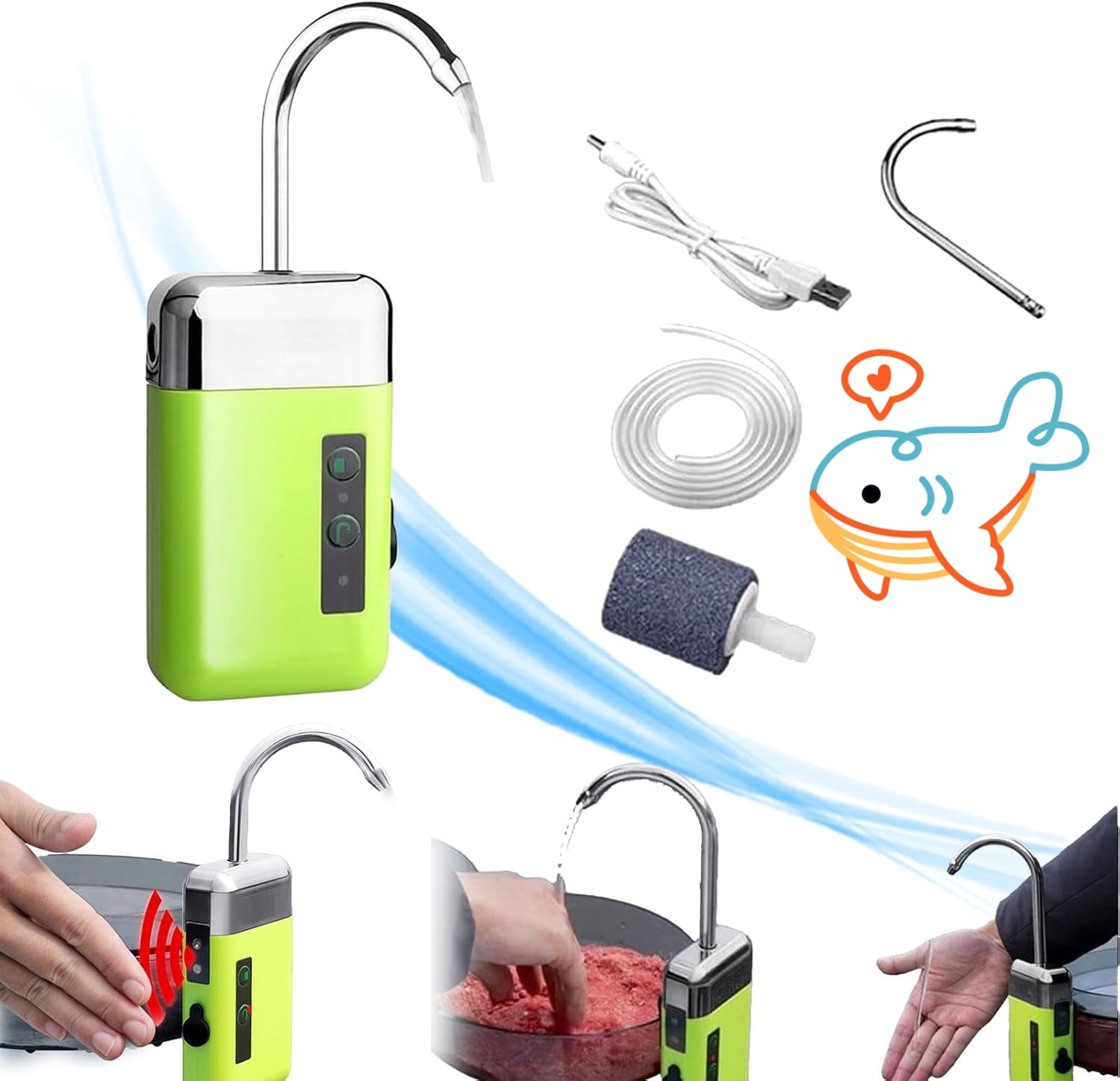 Portable 2 in 1 Fishing Tap and Oxygen Pump Tool,Oxygen Pump Sensing ...