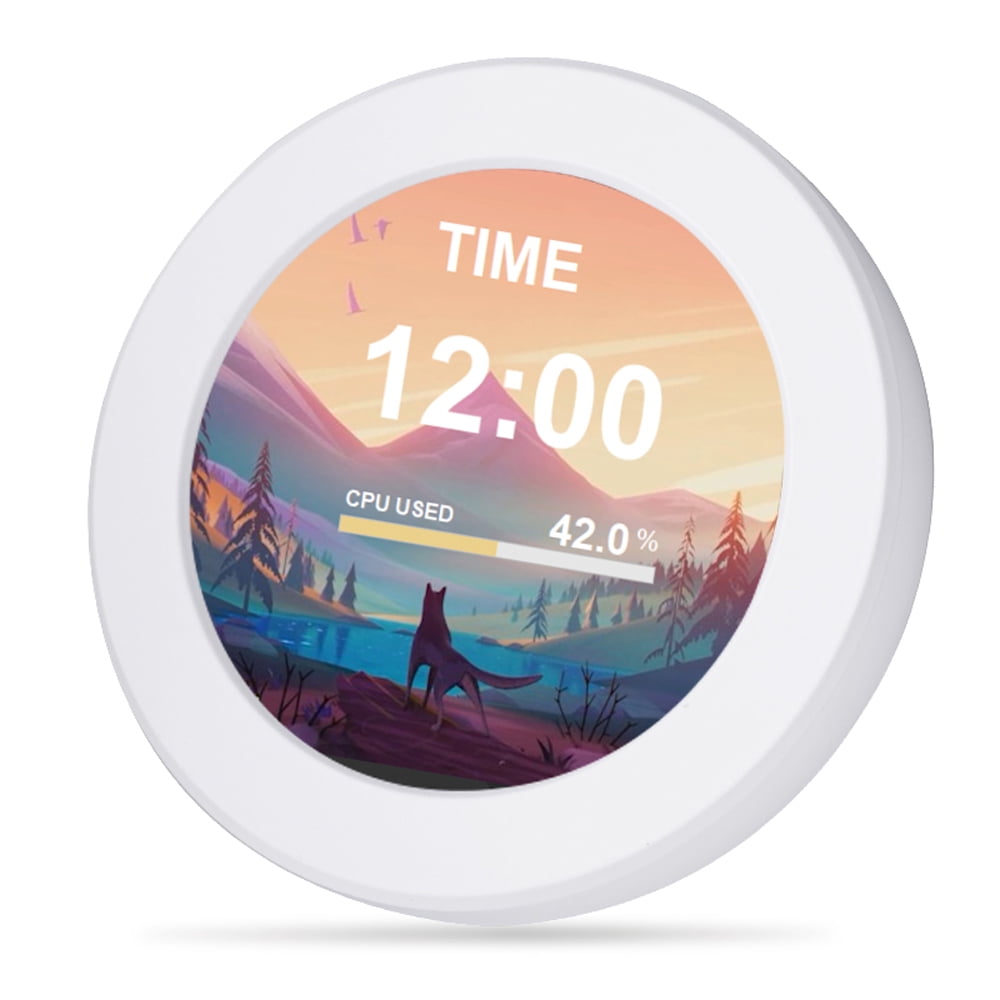 Portable 2.1in IPS Water-Cooled Secondary Screen Comapct Round LCD ...