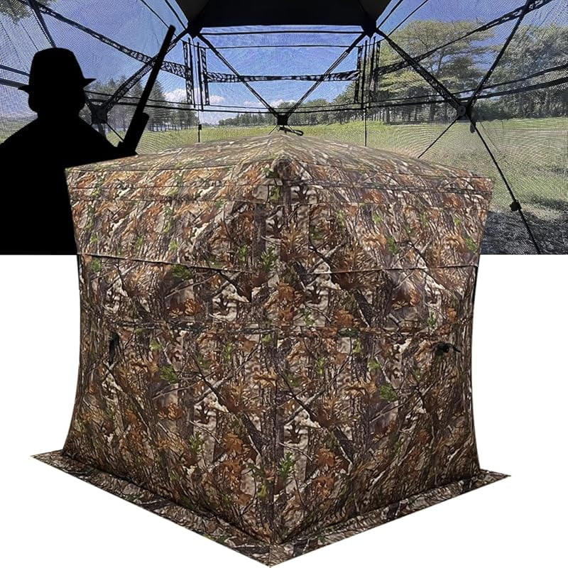 Portable 2/3/4 Person 270 Degree See Through Hunting Blind Ground ...