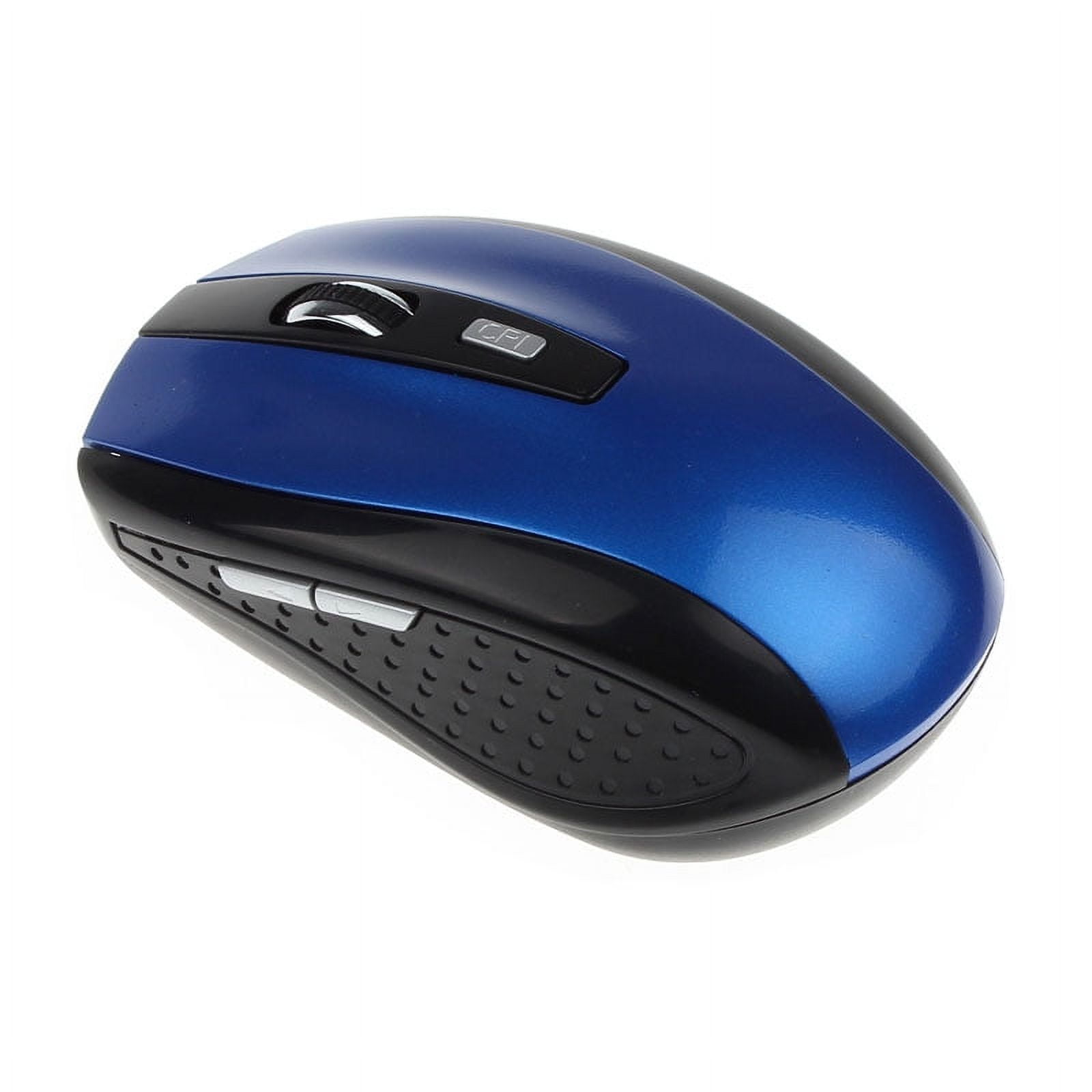 Portable 2.4G Wireless Optical Mice For Computer PC Laptop Blue ...