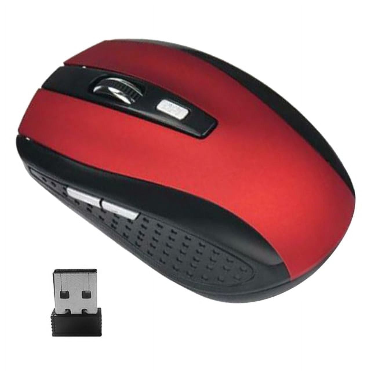 Portable 2.4G Wireless Optical Mouse 6 Buttons USB Receiver 2000DPI ...