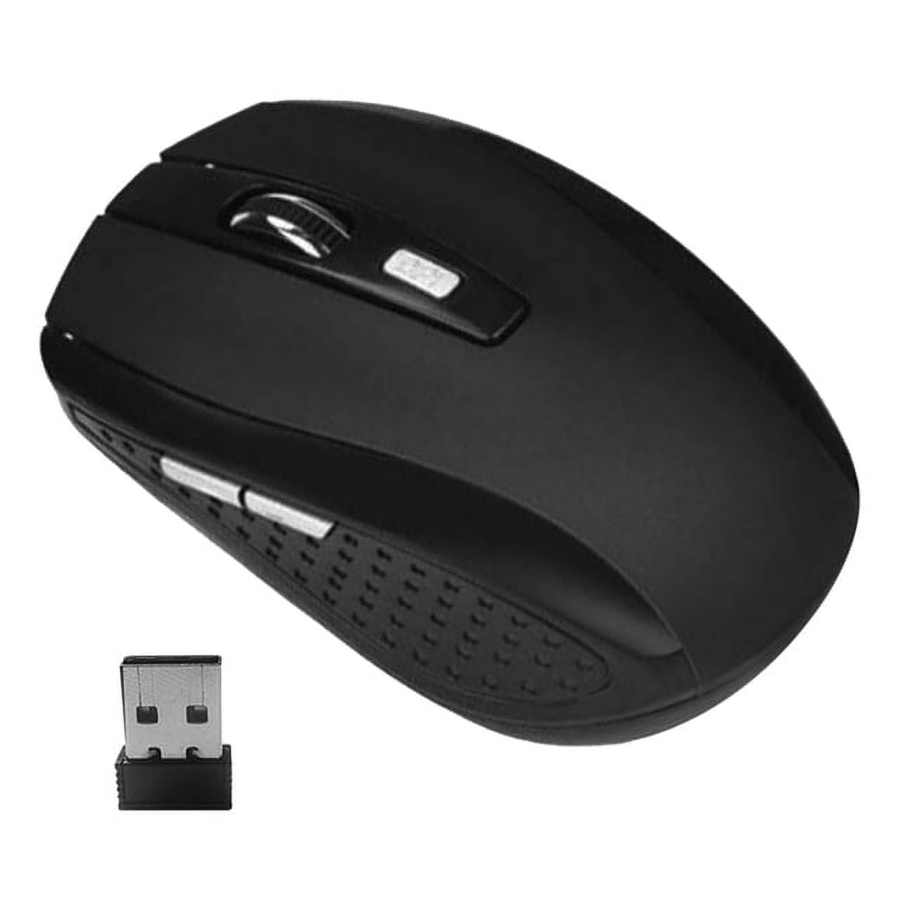 Portable 2.4G Wireless Optical Mouse 6 Buttons USB Receiver 2000DPI ...