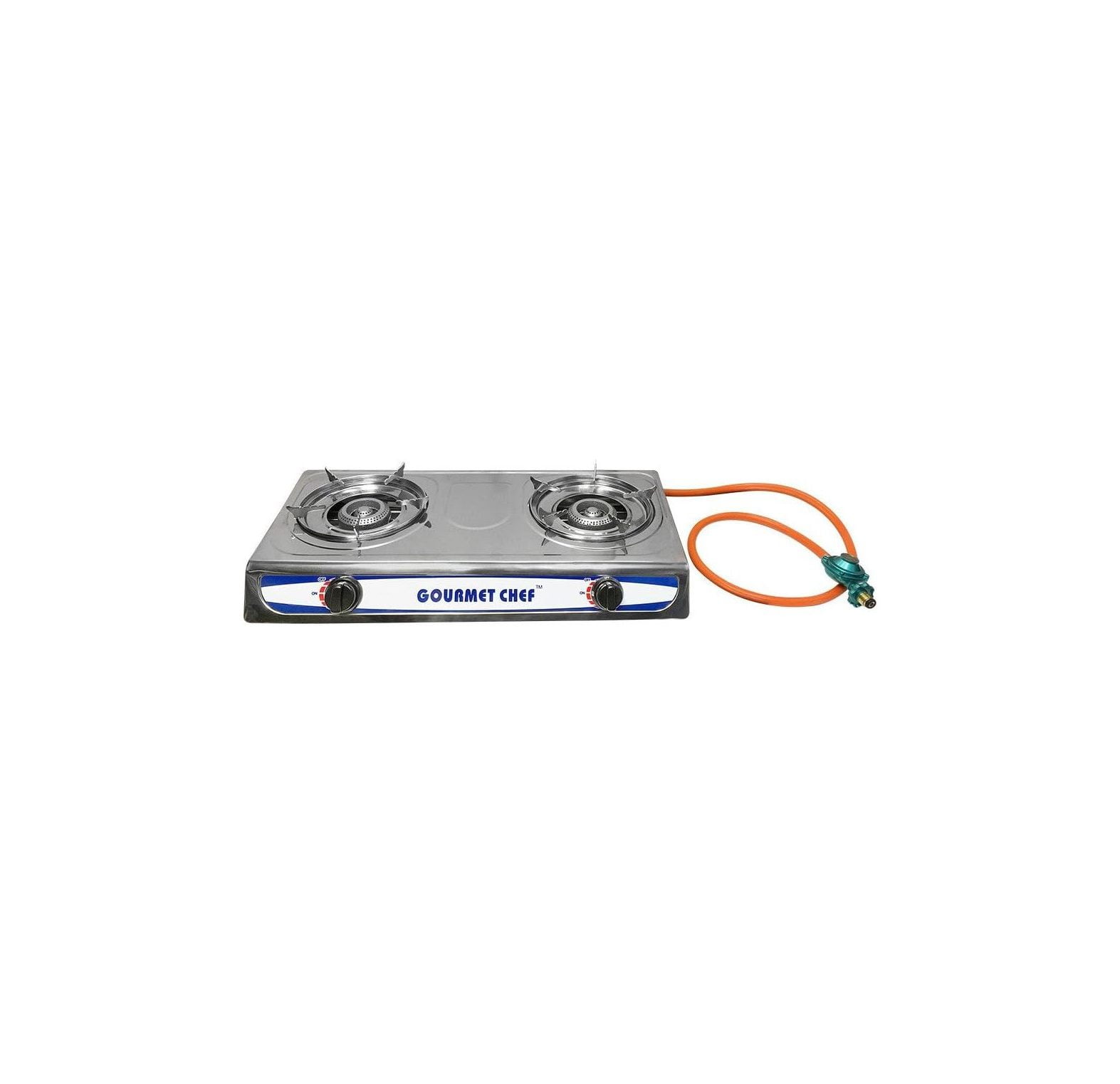 Portable 2 Double Burners Stove Range Propane Gas Stove 20,000 BTU ...