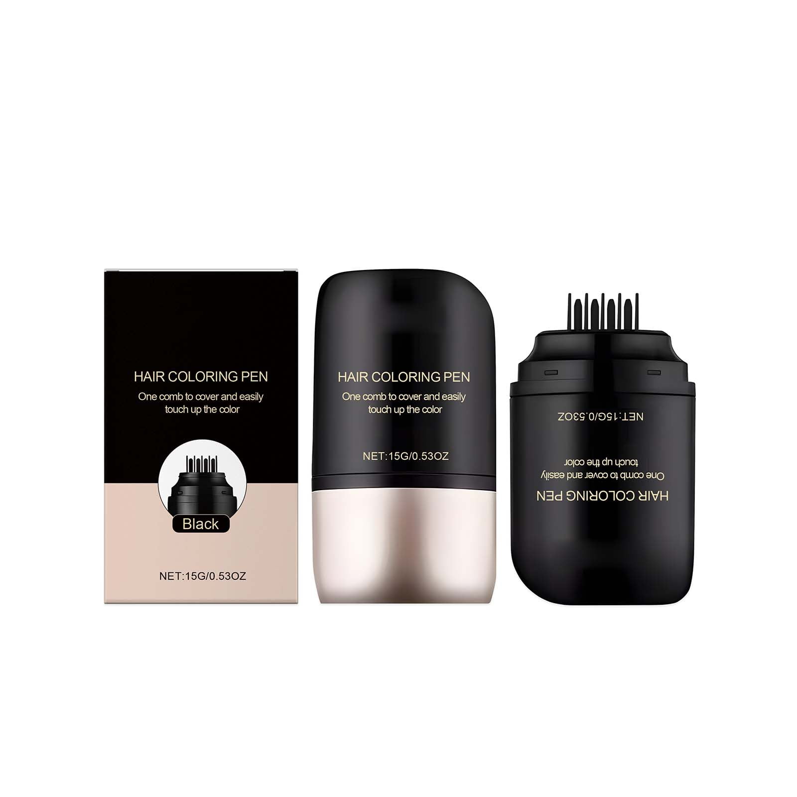 Portable 2 In 1 Hair Dye Comb Gray Coverage Instant Color For Women Men ...