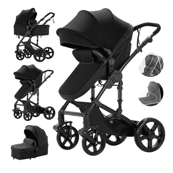 Portable 2-in-1 Baby Stroller,Infant Wheel Stroller with Awning for ...