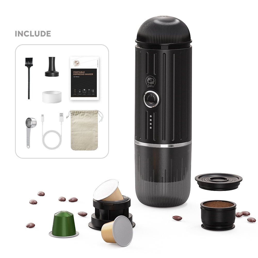 Portable 2-in-1 Capsule & Ground Coffee Maker - Walmart.com