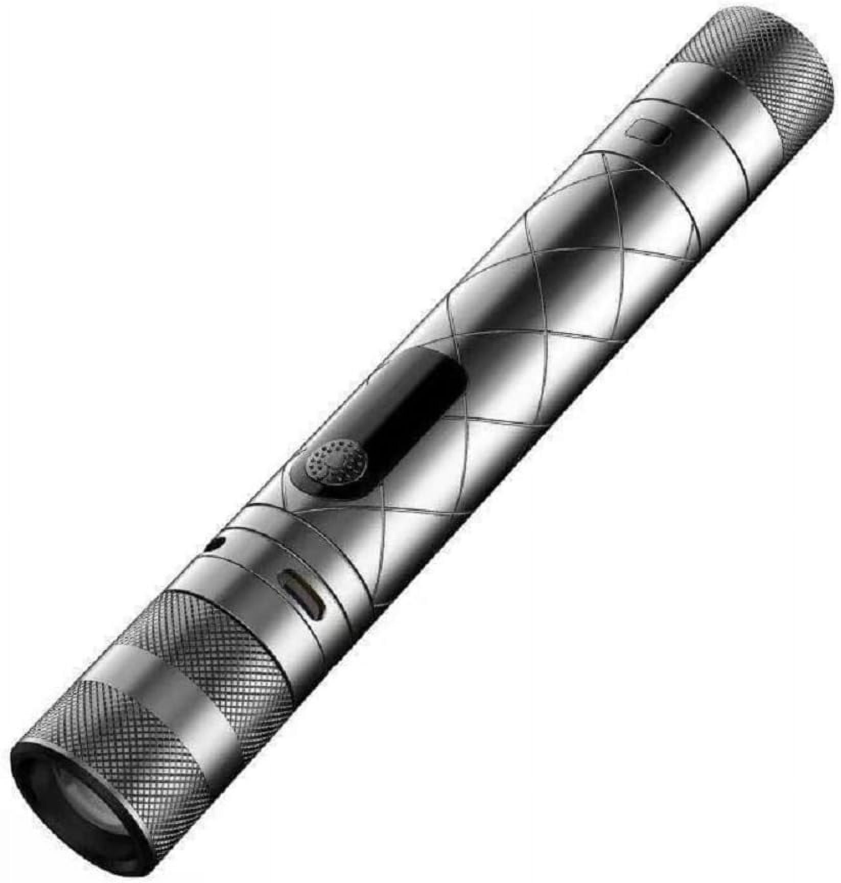 Portable 3 in 1 LED Flashlight with Arc Lighter and Alarm Warning ...