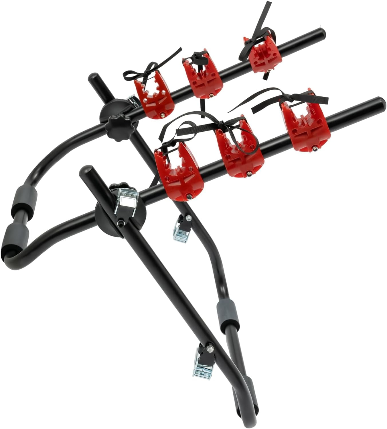 Portable 3-Bicycle Trunk Mount Bike Carrier Rack Hatchback Car Trunk ...