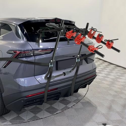 Portable 3-Bike Trunk Mount Rack,Bike Rack for Car Trunk Mount,3 ...