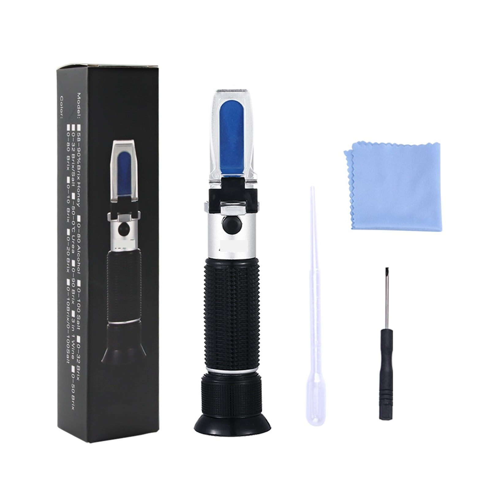 Portable 3 In 1 Hand Held Grape & Alcohol Wine Refractometer (Brix ...