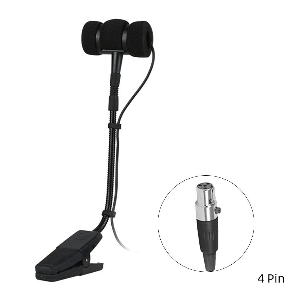 Portable 3 Pin 4 Pin Wired Sax Microphone Omnidirectional for Music ...