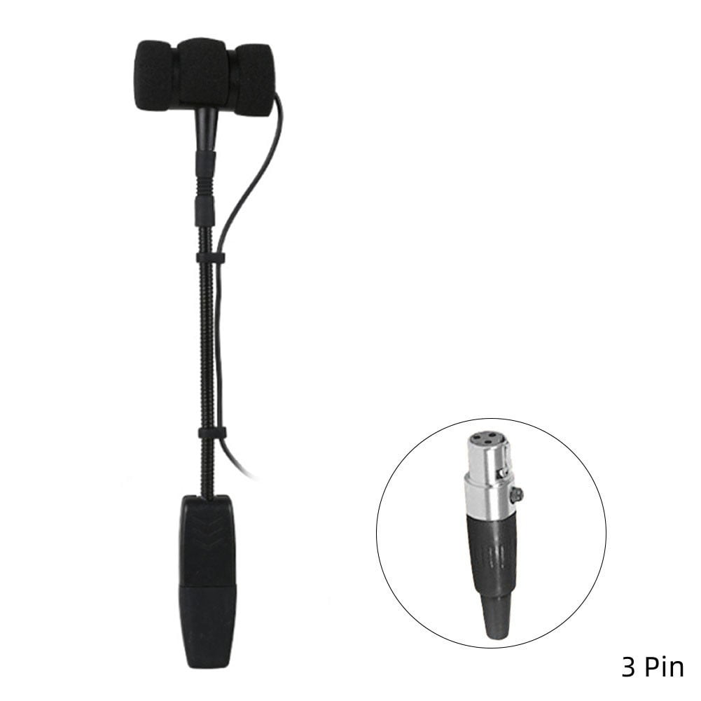 Portable 3 Pin 4 Pin Wired Sax Microphone Omnidirectional for Music ...
