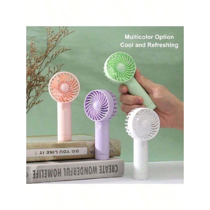 [Portable 3-Speed Handheld Fan] USB Rechargeable Mini Fan With 500mAh ...