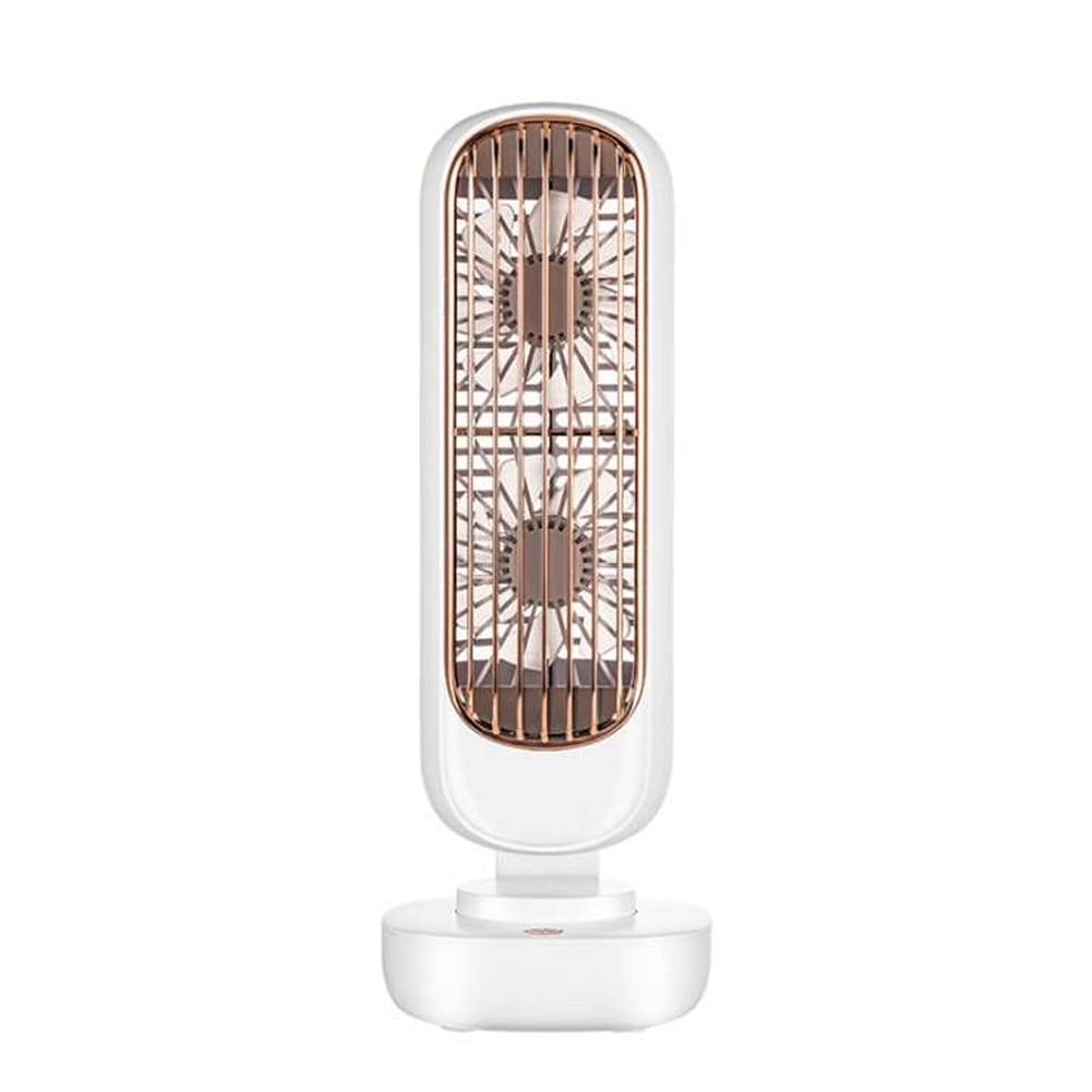 Portable 3 Speeds Vertical Small Fan USB Rechargeable Office Desktop ...