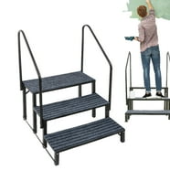 AIHOME 3 Step RV Stairs Mobile Home Stairs Outdoor Spa Step Ladder RV ...