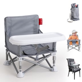 Nuby Lightweight High Chair Booster Seat for 9 Months Plus Blue Dots ...