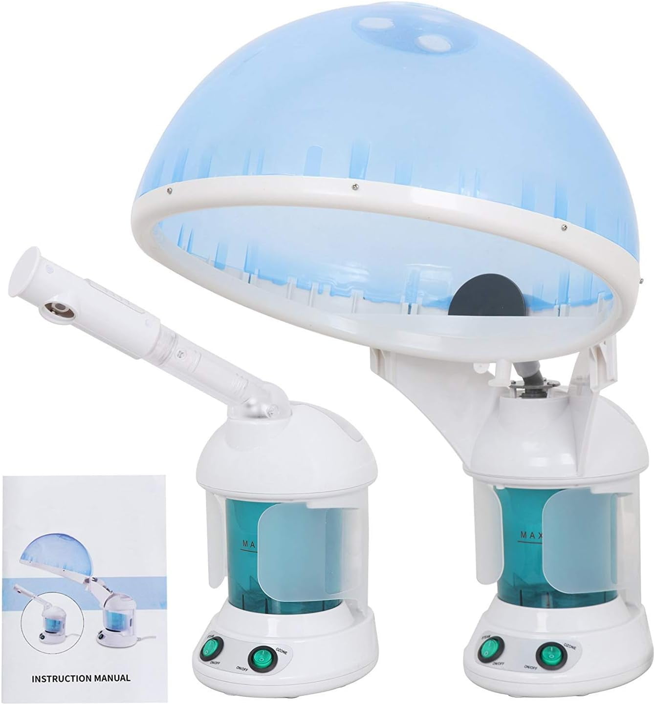 Portable 3 in 1 Mini Facial Steamer Ozone Hair Table Top Home Salon Spa ...