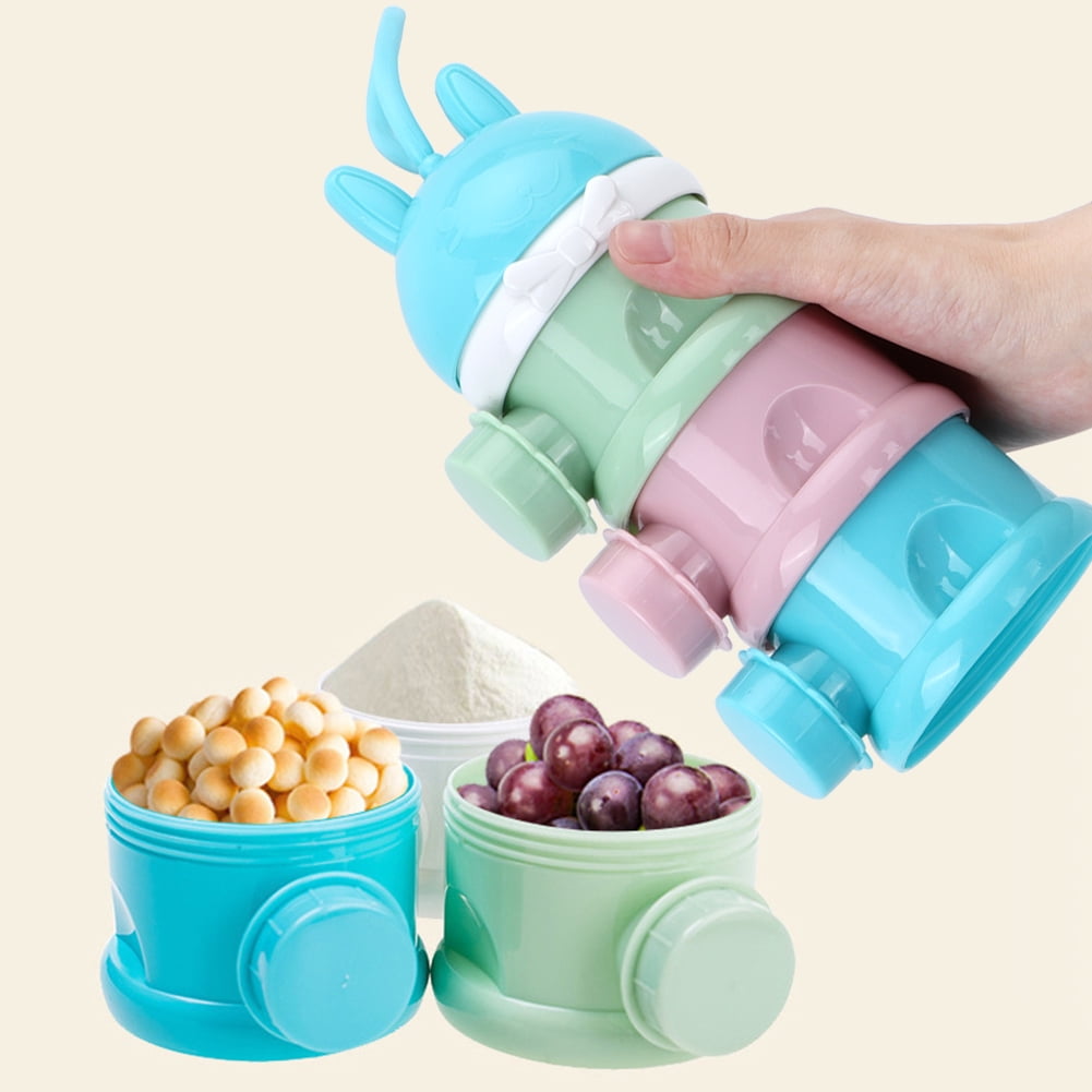 Portable 3-layer Baby Food Storage Box Cereal Milk Powder Boxes ...