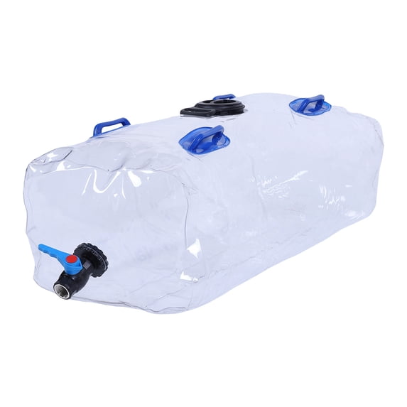 Portable 30 Gallon Camping Water Storage Bladder, Foldable Transparent ...