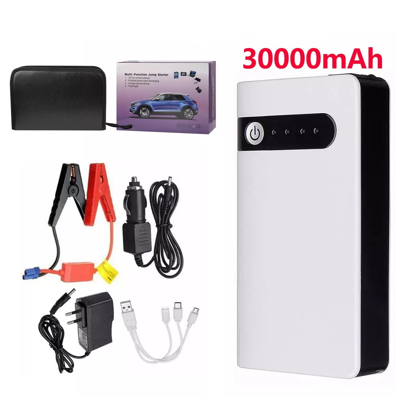 Customer reviews for Portable 30000mAh Car Jump Starter Booster Jumper ...