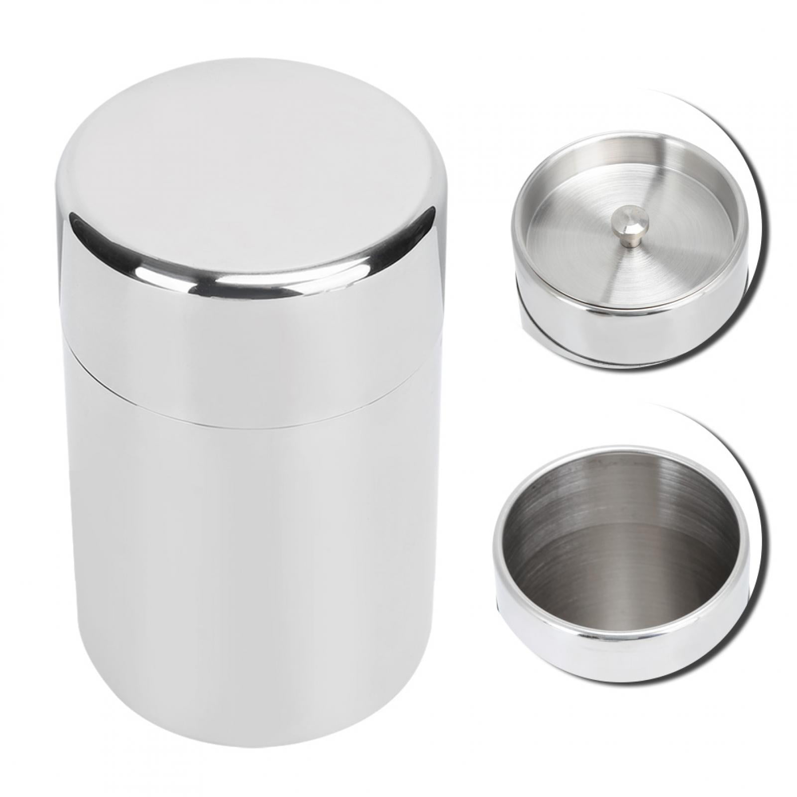Portable 304 Stainless Steel Tea Leaf Storage Jar, 400ml Sealed ...