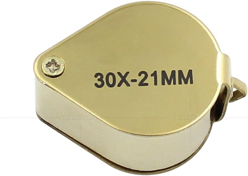 Portable 30X 21mm Jewelers Magnifier Gold Eye Loupe Jewelry Stone ...