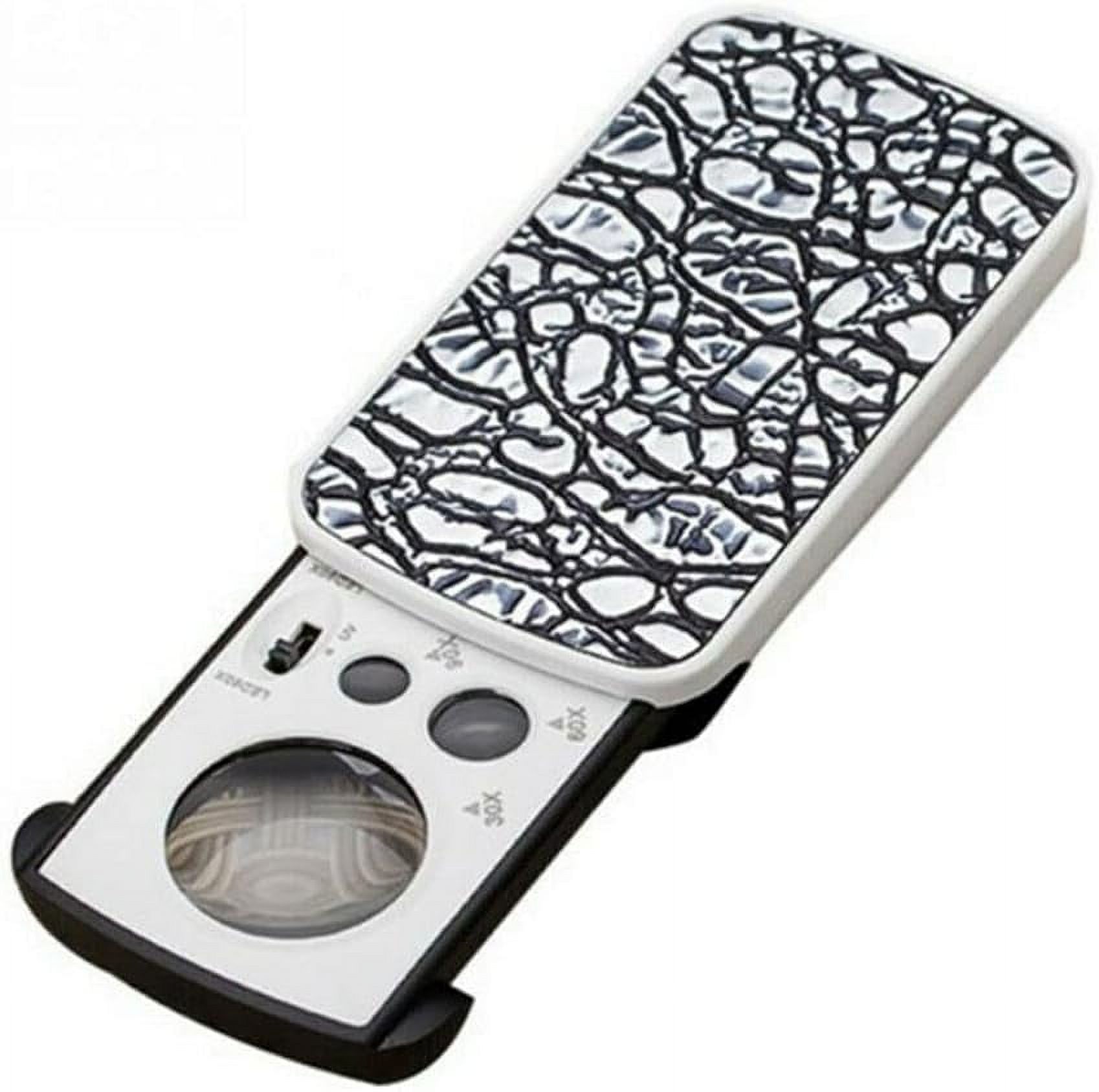 Portable 30x 60x 90x Eye Illuminated Loupe Pocket Magnifier With Led Light Loupe Lens Glass For