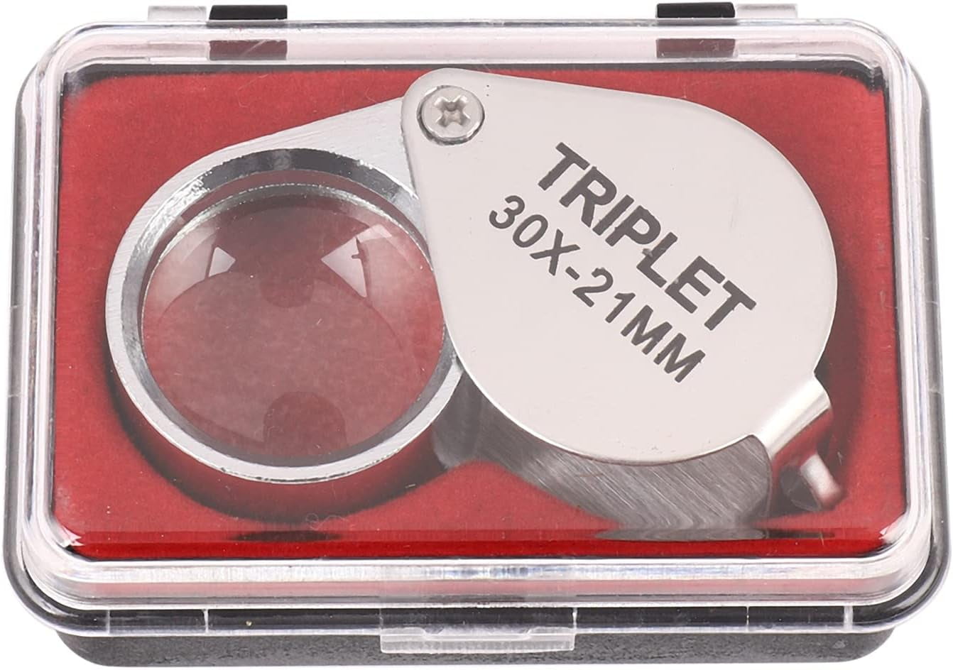Portable 30x 21mm Jewelers Magnifier Gold Eye Loupe Jewelry Magnifying ...