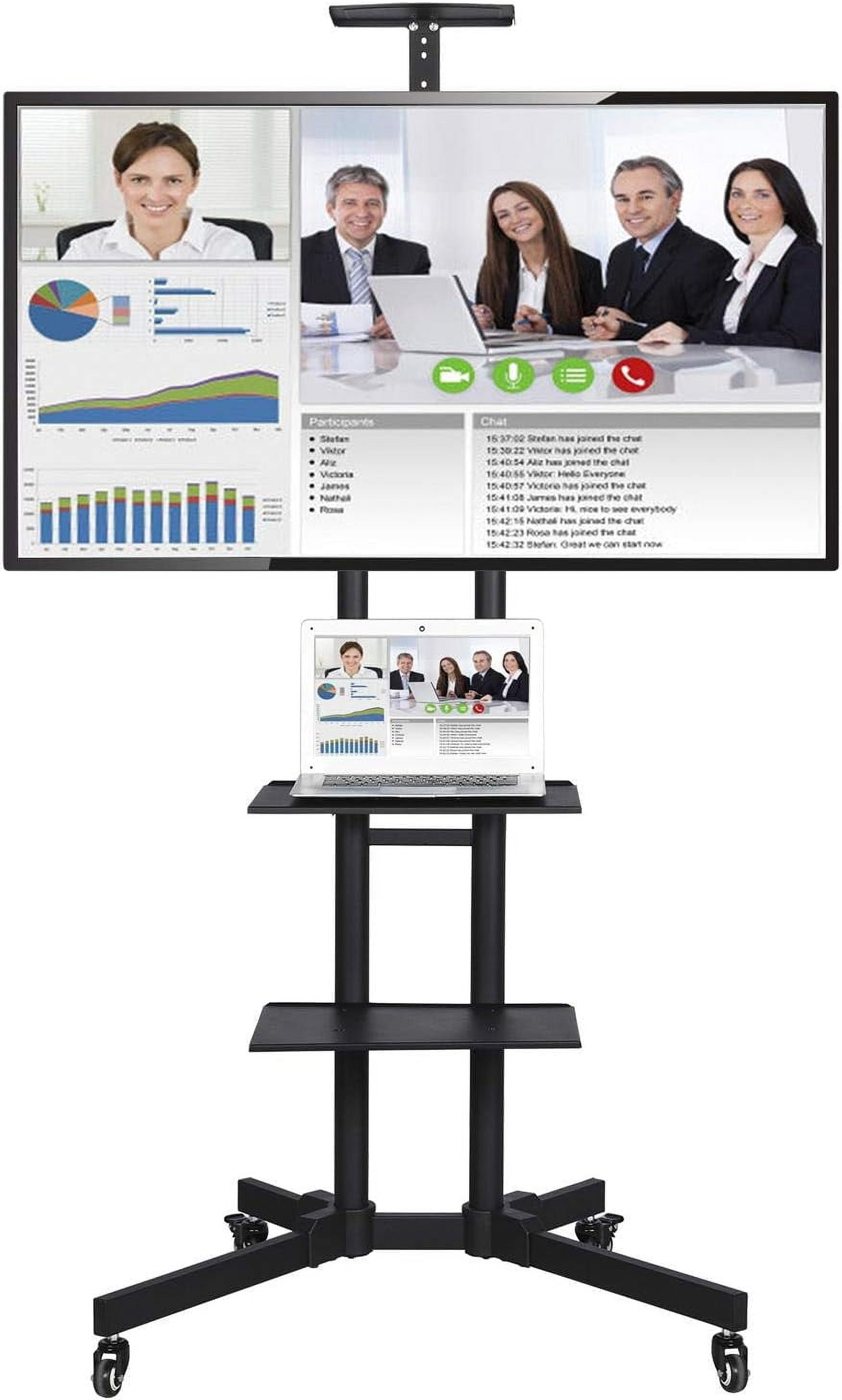 Portable 32 to 75 inch LCD/LED Flat Screen Mobile Rolling TV Stand ...