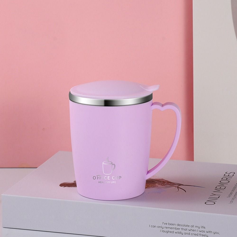 Portable 350ML Stainless Steel With Handle and Lid Coffee Cup Insulated ...