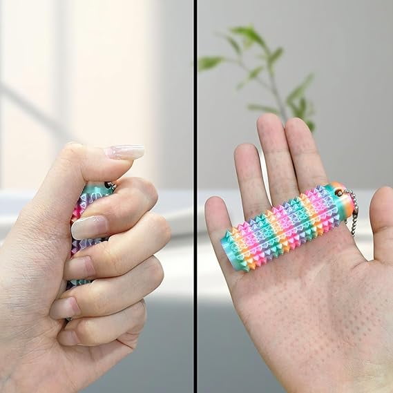 Portable 3D Stimulation Toy, Spiky Sensory Anxiety Relief Stimulation ...