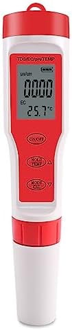 Portable 4 in 1 PH Meter, Water Quality Monitor Tester, PH/TDS/EC/Temp ...