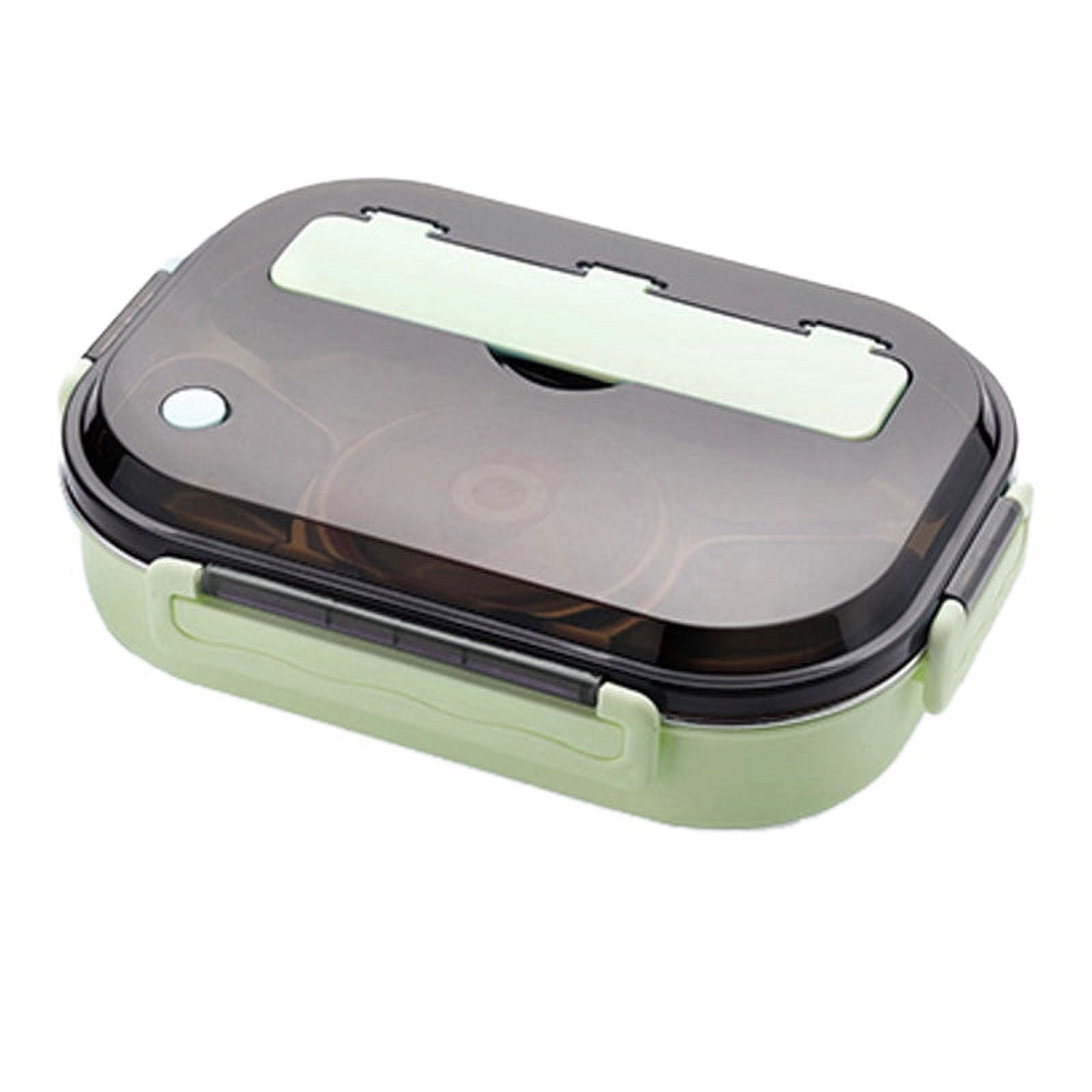 Portable 4 Compartment Adult Bento box,Leak-proof Stainless Steel Lunch ...