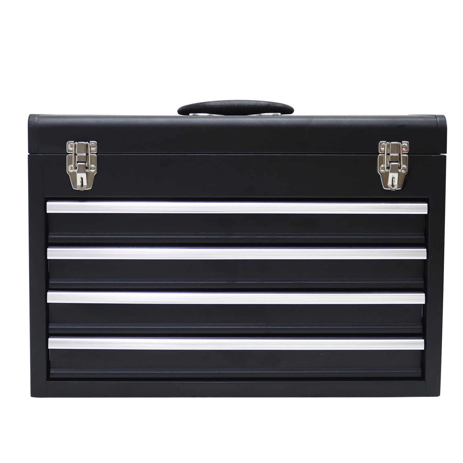 Portable 4 Drawers Tool Box Storage Cabinet Metal Tool Box with Metal ...