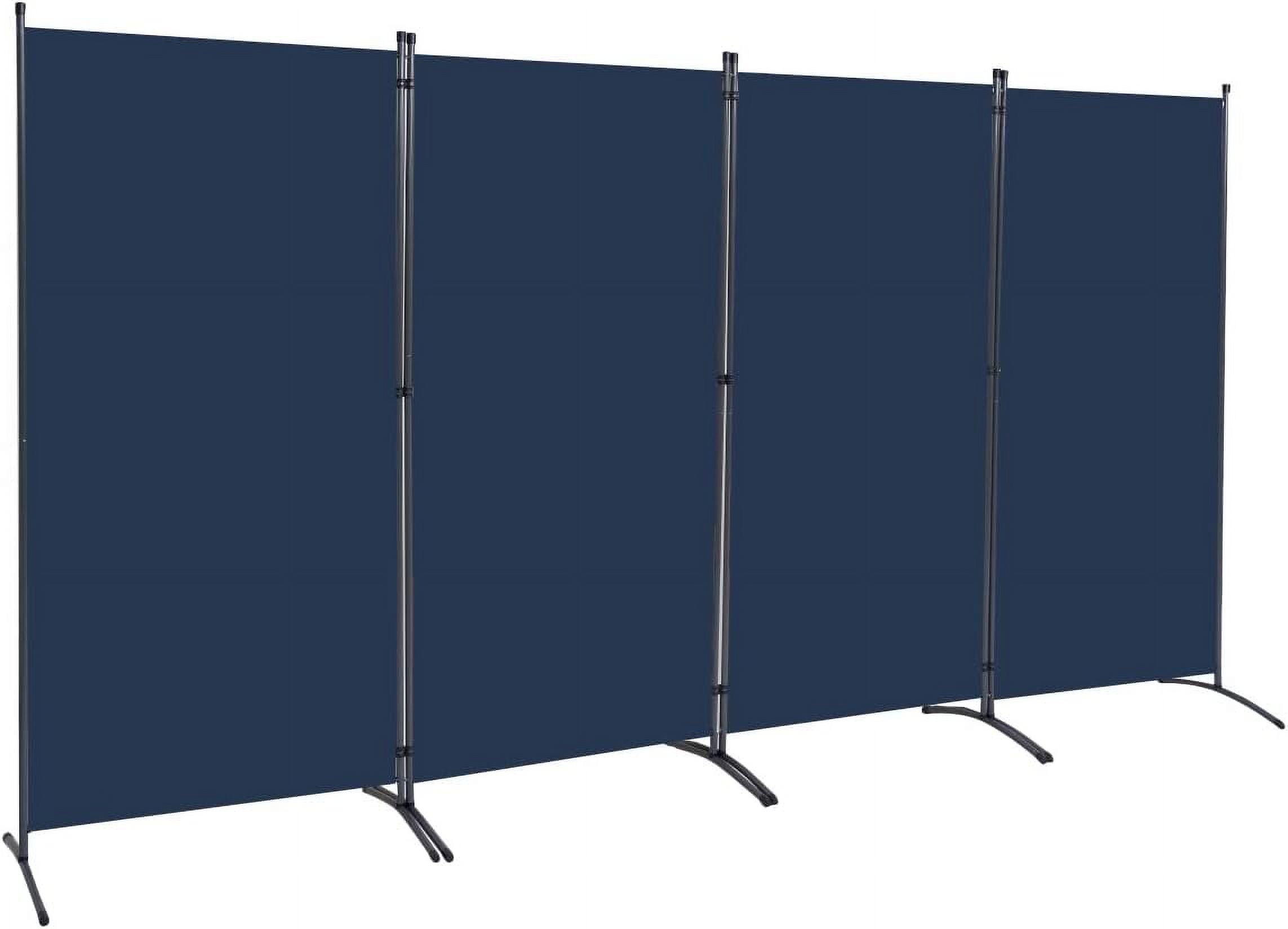 Portable 4-Panel Indoor Room Divider, Office Partition Screen for ...