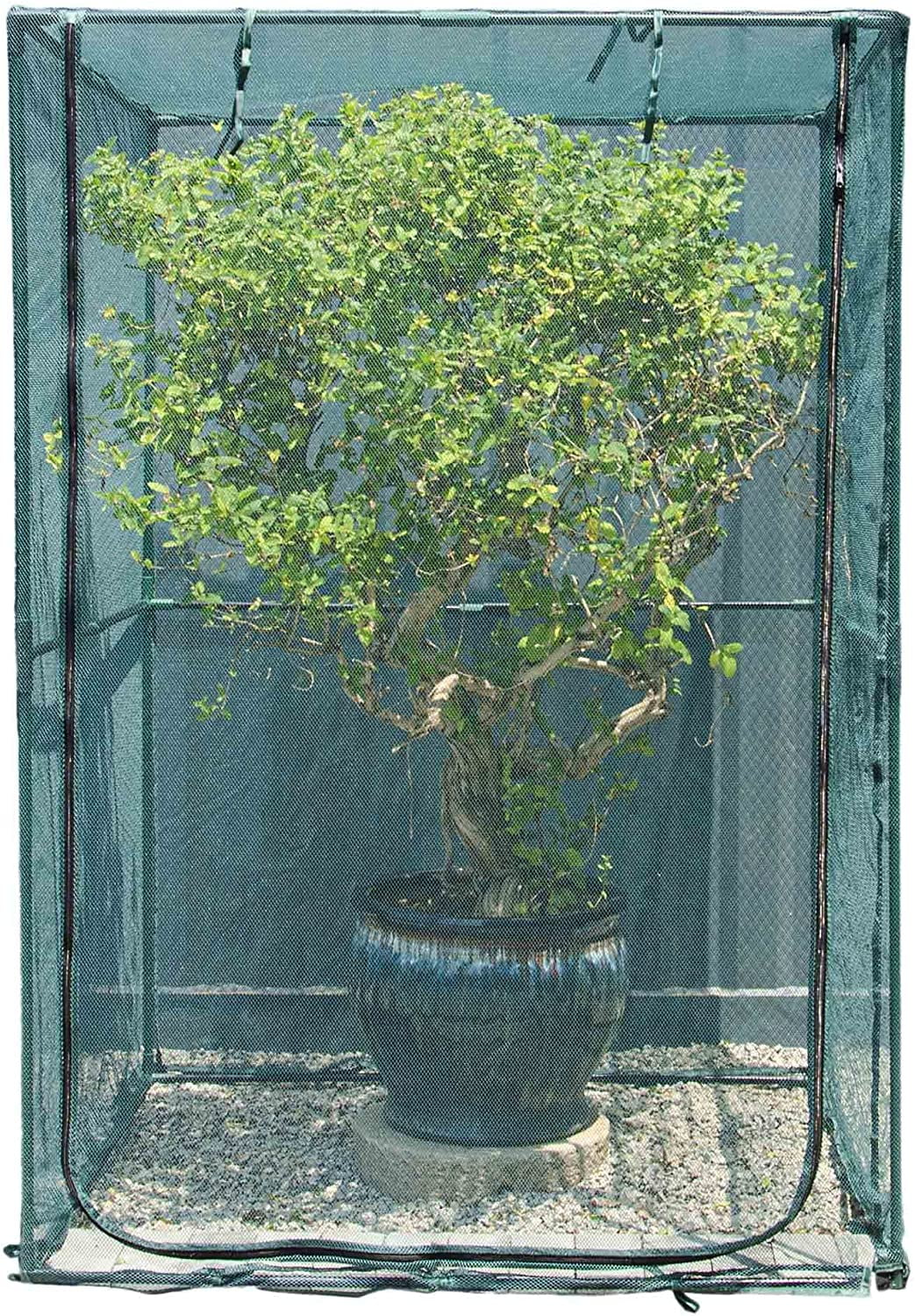 Portable 4'x4' Large 6FT Tall Plant Netting Cover Crop Cages Pest Guard ...