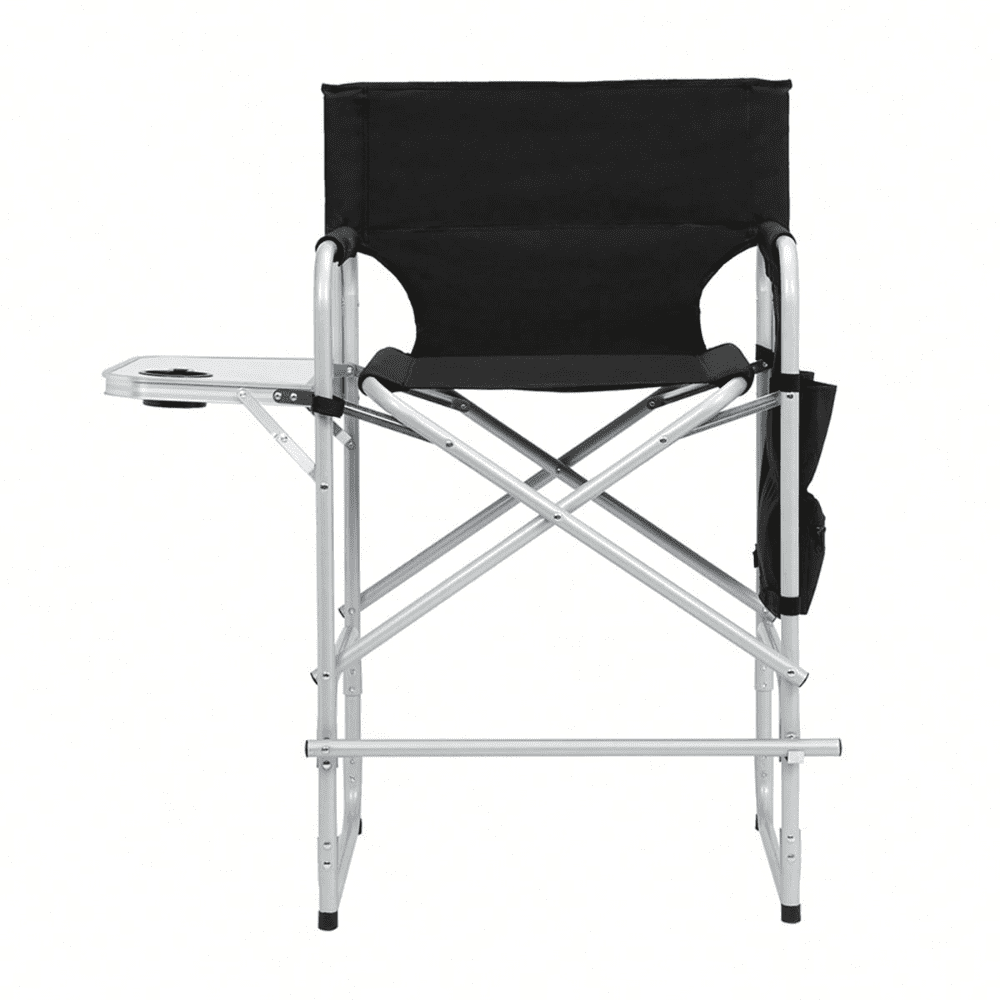 Portable 40.5" Seat Height Tall Folding Chair Directors Chair High ...