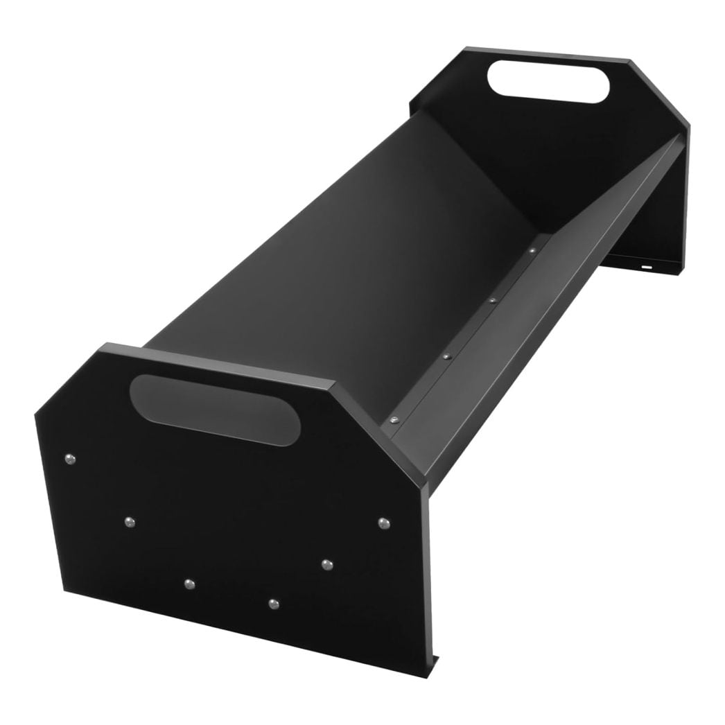 Portable 45" Long Livestock Feeding Trough,Galvanized Steel 22 Gallon ...